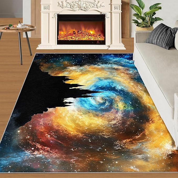 Castle Decor for Home - Medieval Palace Rug,Abstract Universe Area Rugs ...