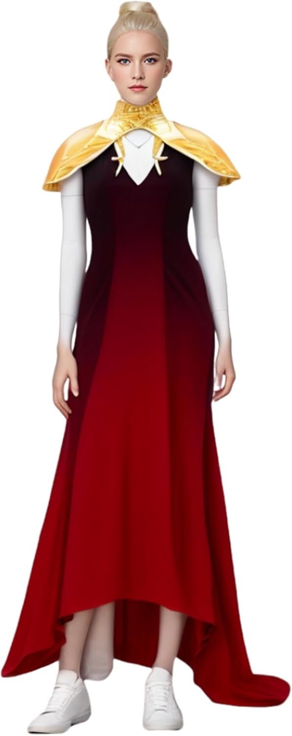 Castle Demon Animation Carmilla Vampire Queen Dress Demoness Gown Shawl ...