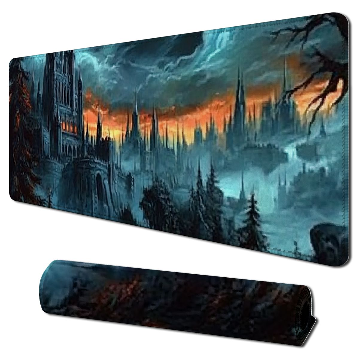 Castle Desk Mat Extended Desk Pad Gaming Mouse Pad, Large Computer ...