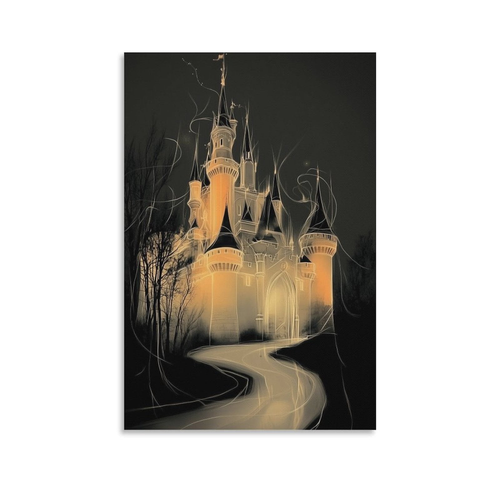 Castle Dream Mural Canvas Art Poster and Wall Art Picture Print Modern ...