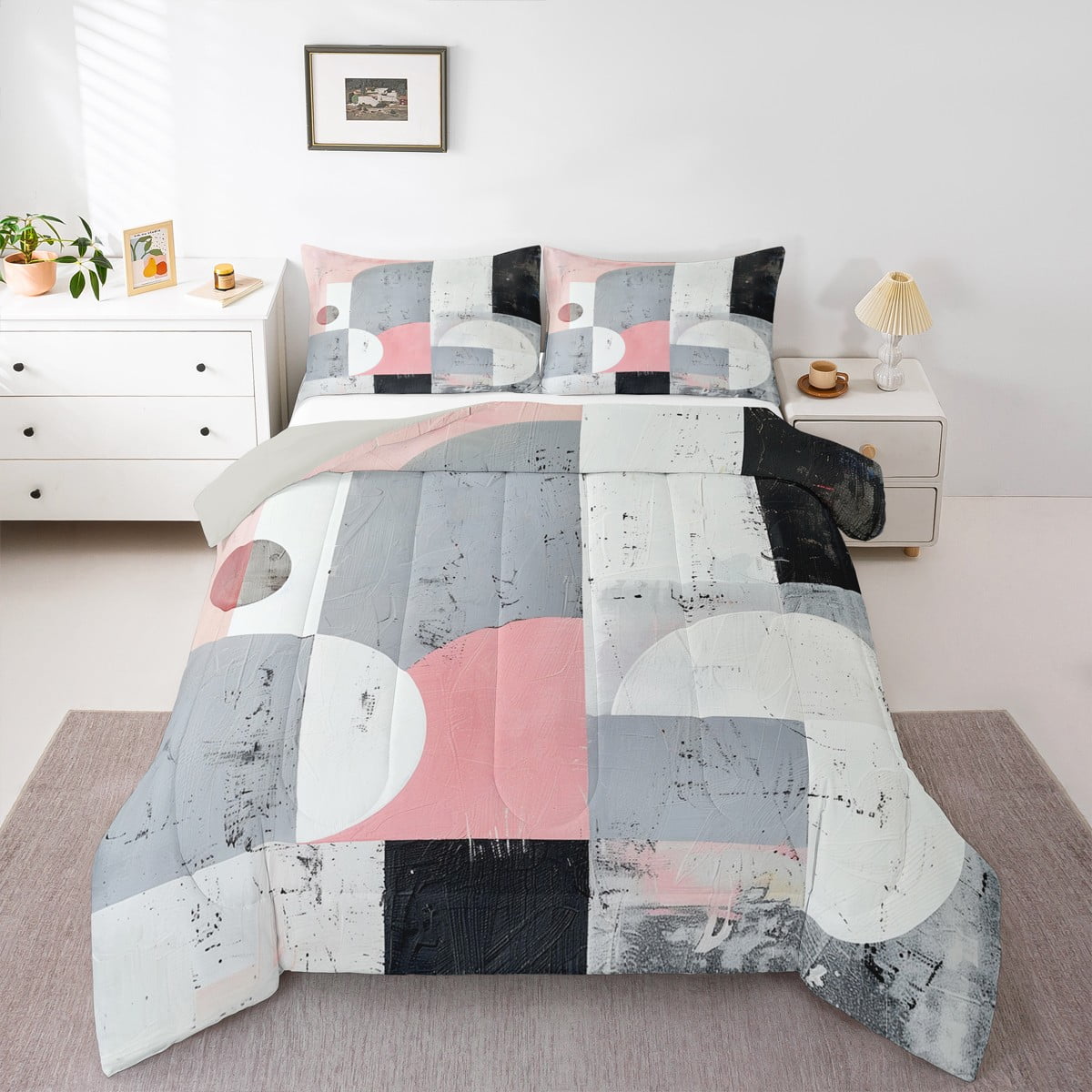Castle Fairy Abstract Artwork 3-Piece Full Size Comforter Sets ...