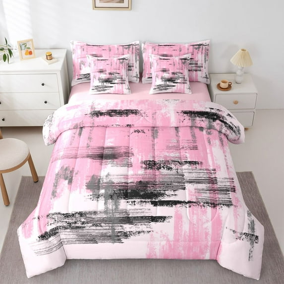 Castle Fairy Abstract Oil Painting Bedding Comforter Set,Vintage Full ...