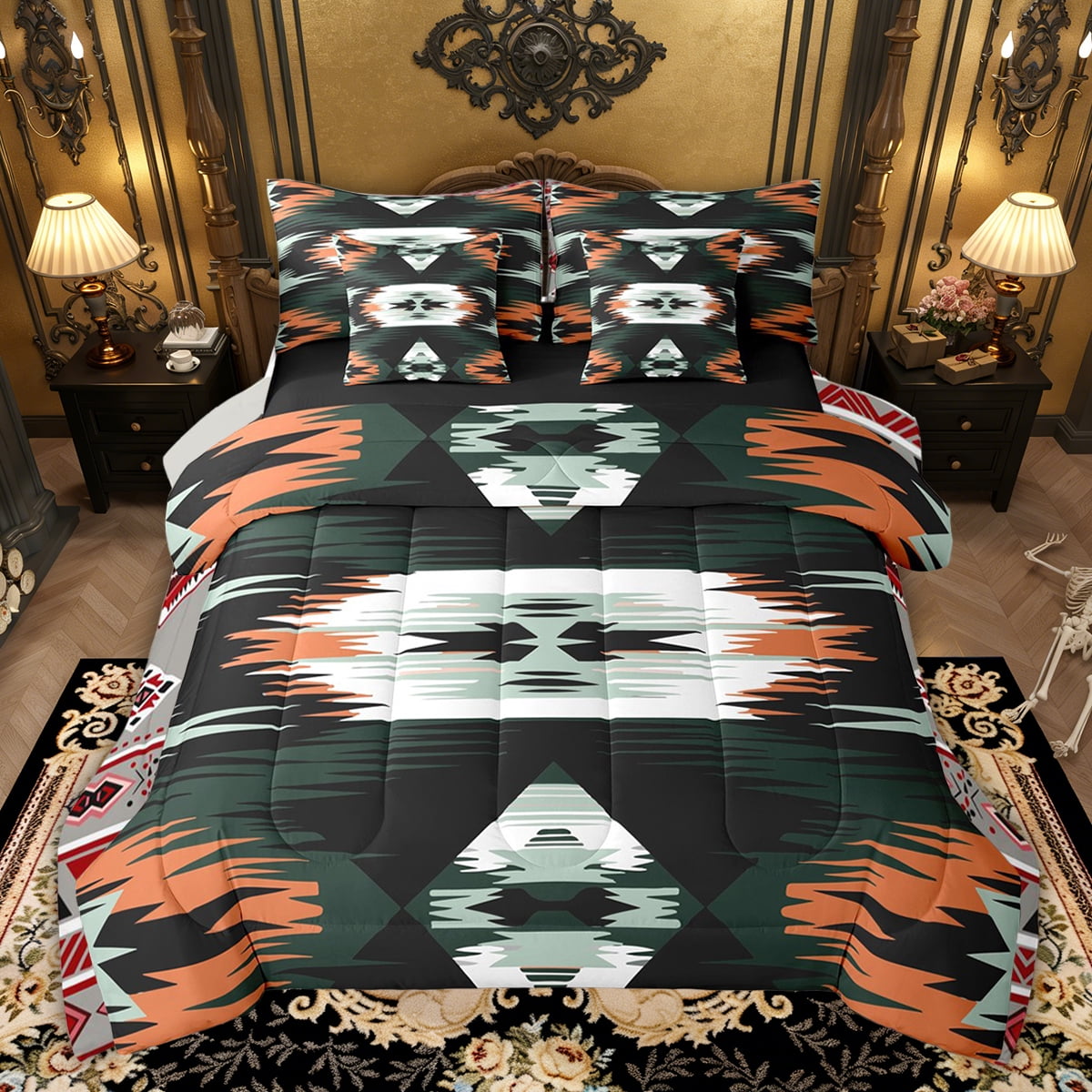 Castle Fairy Adults Boho Aztec Twin Bedding Sets,Hippie Tribal Bedding ...