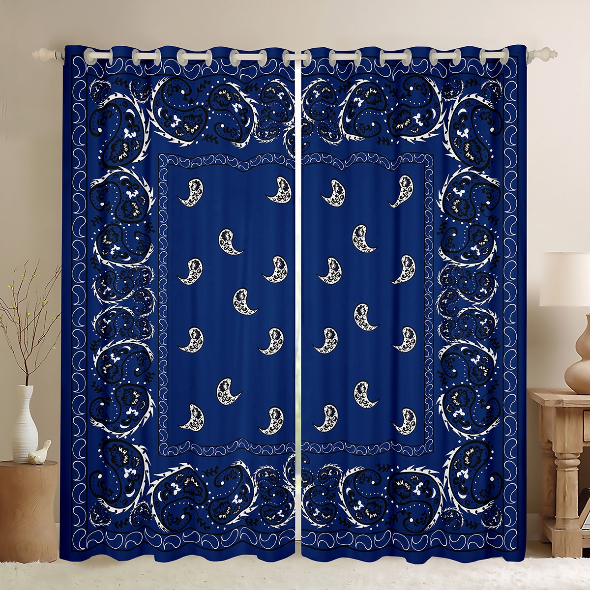 Castle Fairy Adults Female Men Abstract Bohemian Paisley Curtains Pack ...
