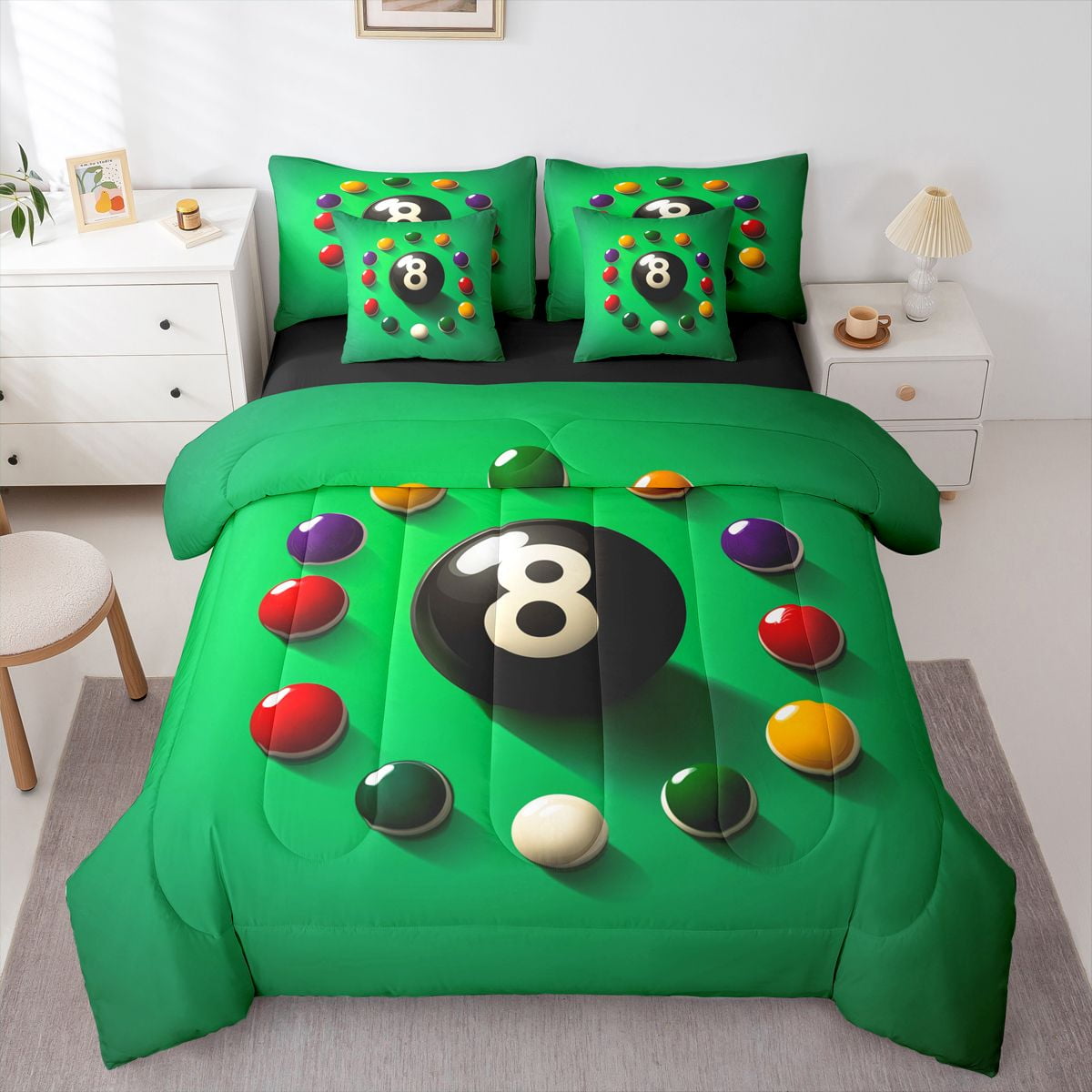 Castle Fairy Adults Snooker Billiards Twin Bedding Sets,Ball Game ...