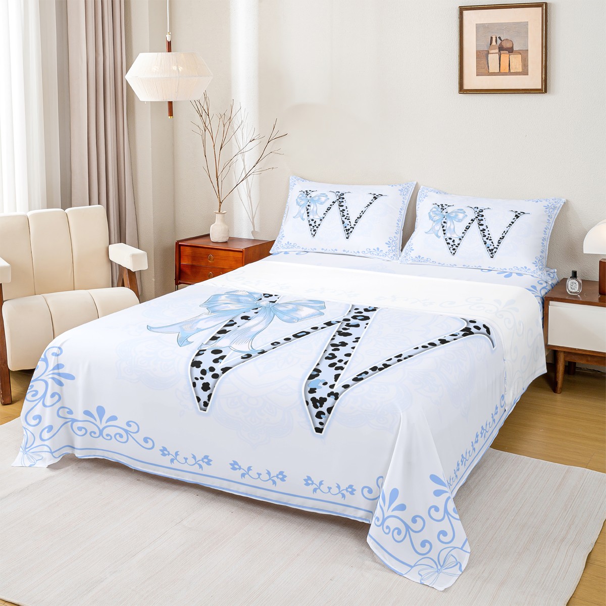 Castle Fairy Alphabet Bowknot 3pcs Twin Sheet Sets,Cheetah Print Twin ...