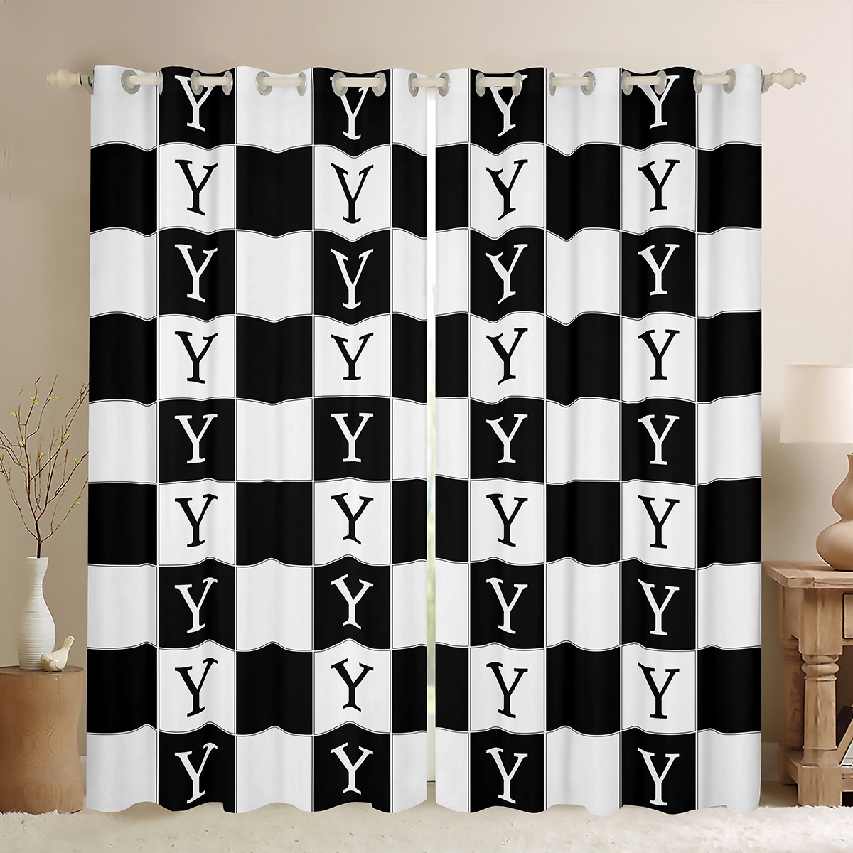 Castle Fairy Alphabet Y Curtains Pack of 2 (42x84 Each) for Teens ...