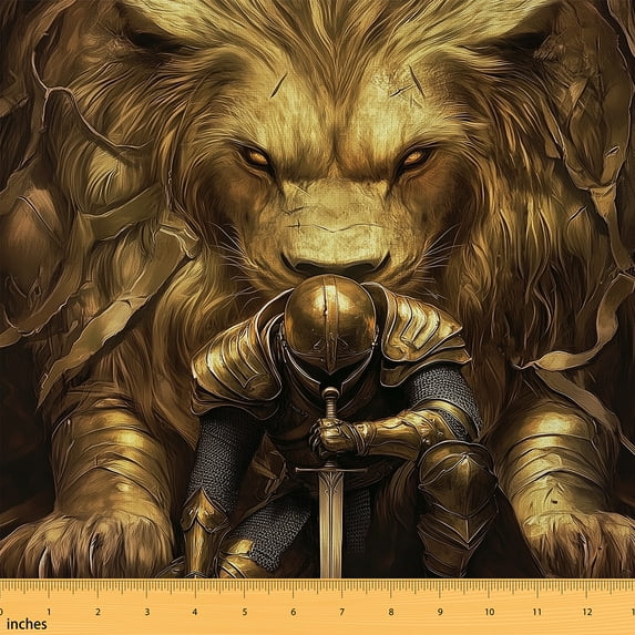 Castle Fairy Ancient Warrior Fabric by the Yard 5 Yards,Western Knight ...