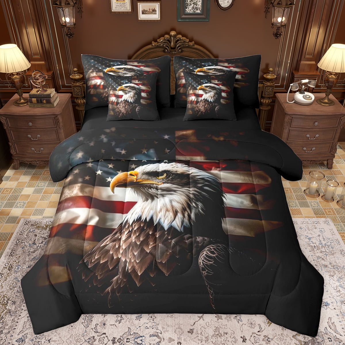 Castle Fairy Animal Eagle Bedding Comforter Set 7-Piece for Adults ...