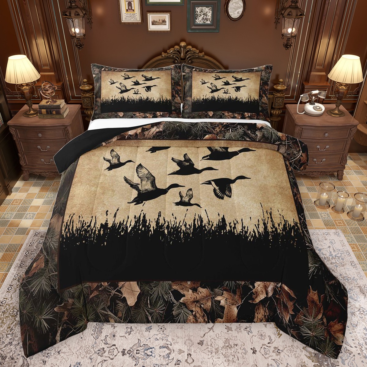 Castle Fairy Animal Mallard Duck Bedding Comforter Set 2pcs for Boys ...