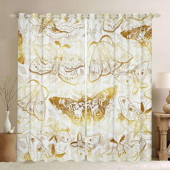 Castle Fairy Animal Moth Curtains Pack of 2 (42x84 Each) for Female Men ...