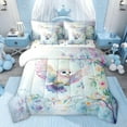 Castle Fairy Animal Owl Bedding Comforter Set,Chic Floral Flowers Queen ...