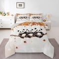 Castle Fairy Animal Panda Queen Comforter Set,Fall Tree Branches ...