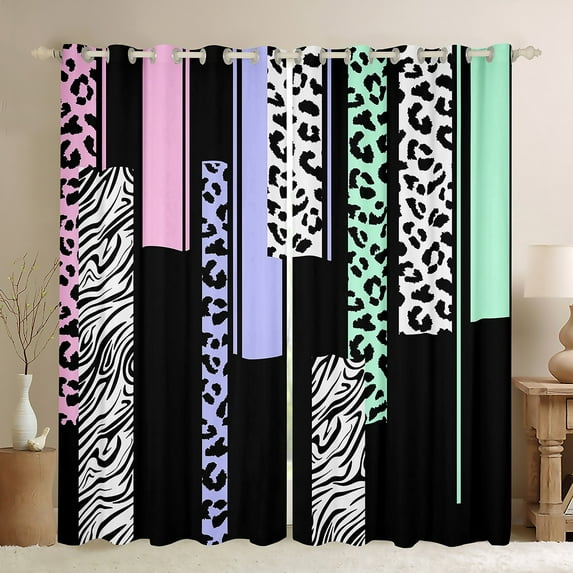Castle Fairy Animal Print Curtains Pack of 2 (42x84 Each) for Kids ...