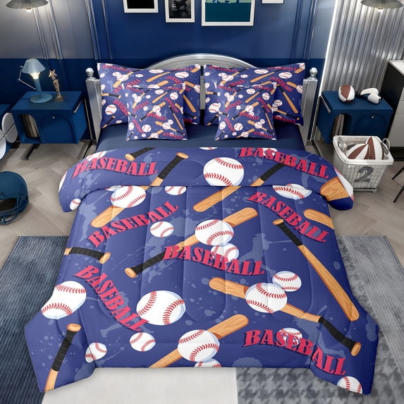 Castle Fairy Baseball Game Bedding Comforter Set for Kids Children ...