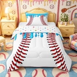 Castle Fairy Baseball Ice Cream Twin Comforter Sets 2pcs, Sport Theme ...