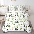 Castle Fairy Black White Panda Bedding Comforter Set,Kawaii Bow Animal ...