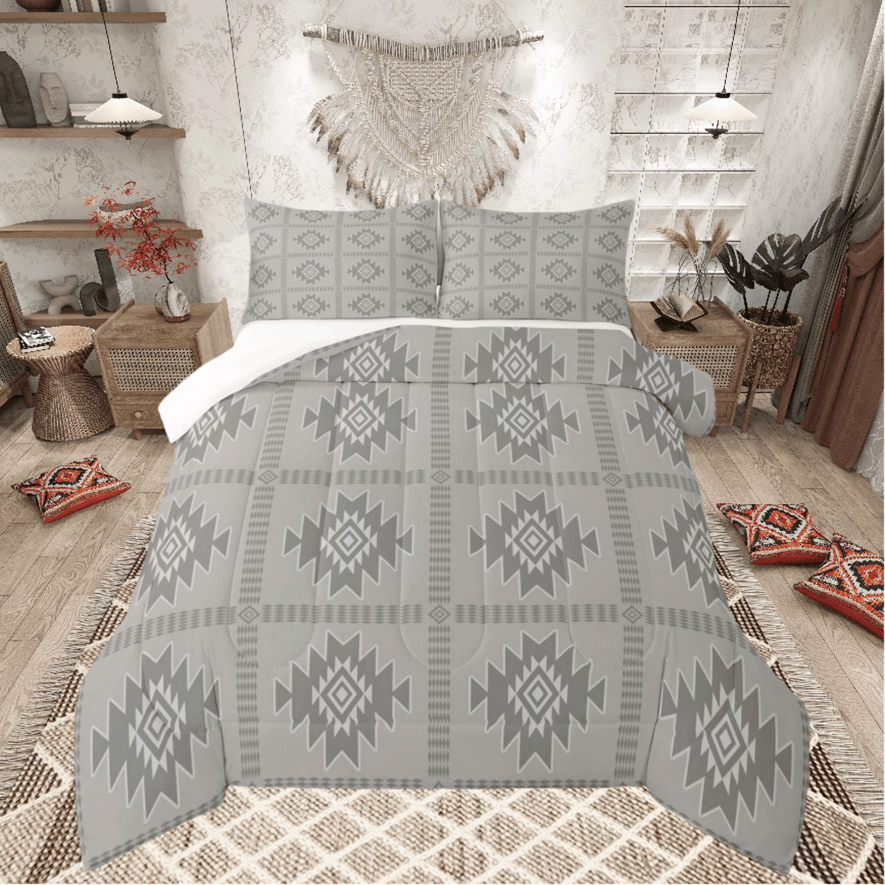 Castle Fairy Bohemian Aztec 3 Pieces Queen Comforter Set for Teens ...
