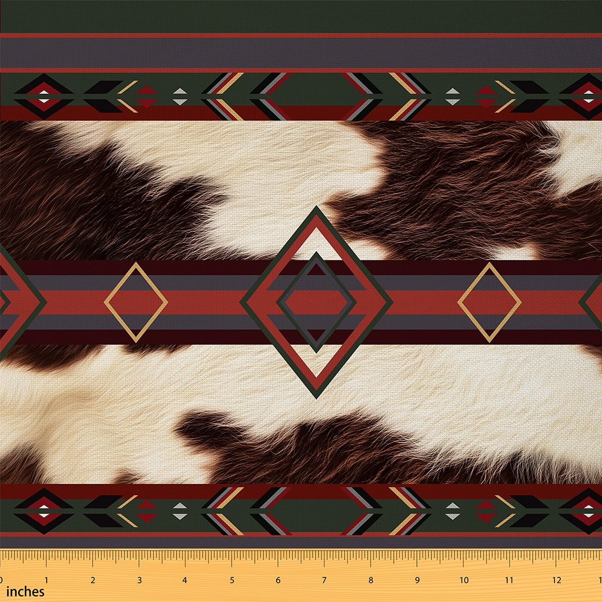 Castle Fairy Bohemian Aztec Fabric by the Yard 10 Yard,Cow Print Room ...