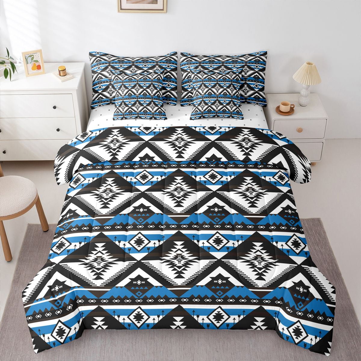 Castle Fairy Bohemian Tribal Bedding Comforter Set 7-Piece for Teens ...