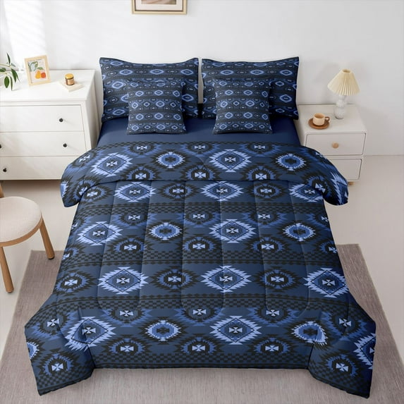 Castle Fairy Boho Aztec Bedding Comforter Set 7 Pieces for Kids Teens ...