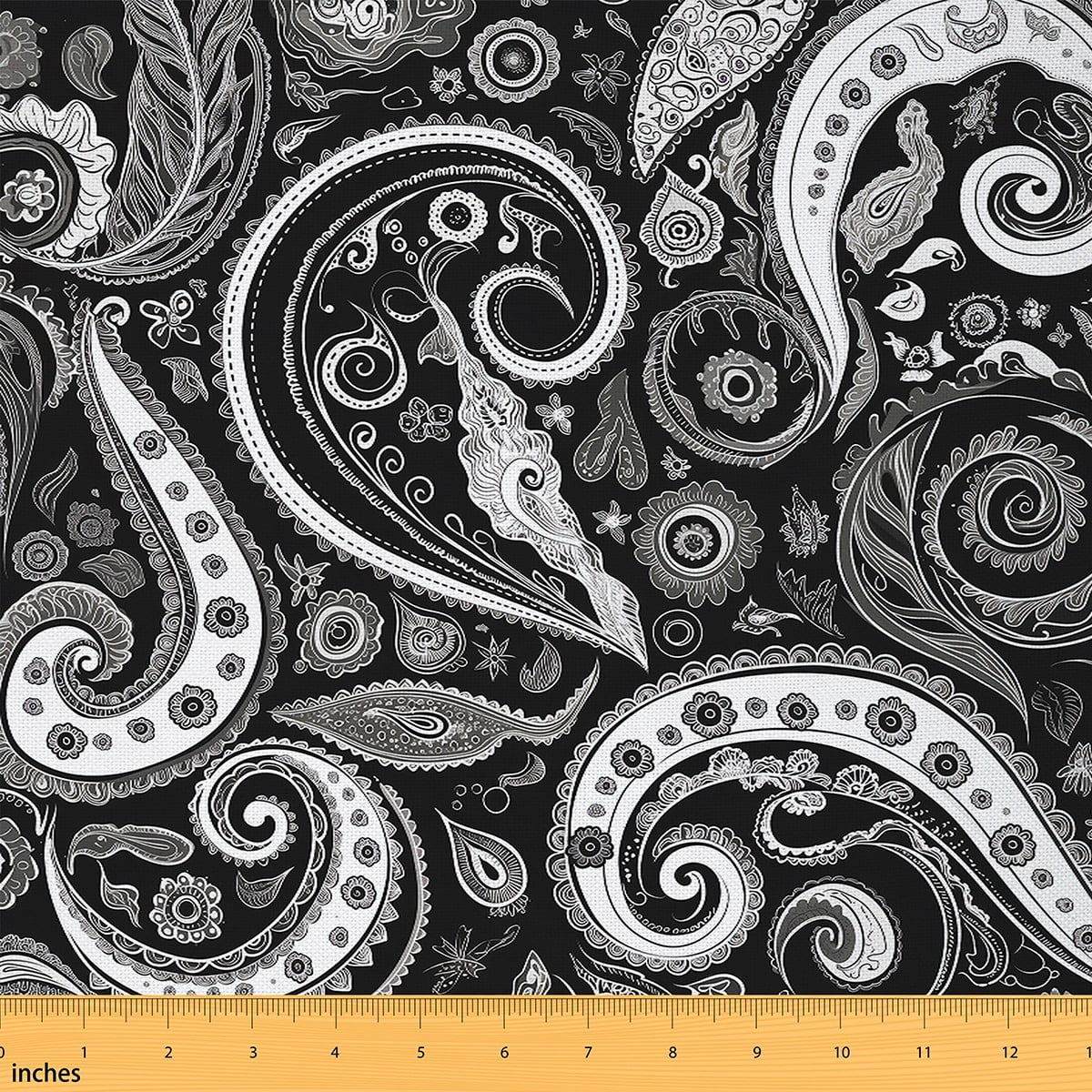 Castle Fairy Boho Paisley Fabric by the Yard 5 Yard,Bohemian Tribal ...