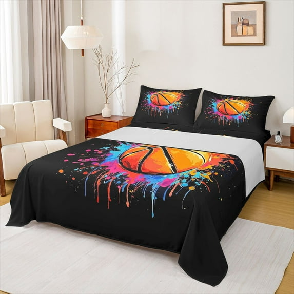 Castle Fairy Boys Girls Basketball Gamer Bed Sheets,Sport Gamer King ...