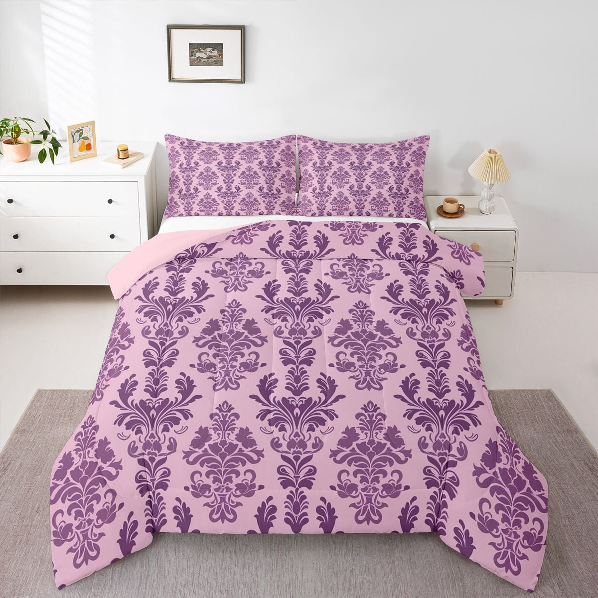 Castle Fairy Boys Girls Bohemian Damask Twin Comforter Sets,Exotic ...
