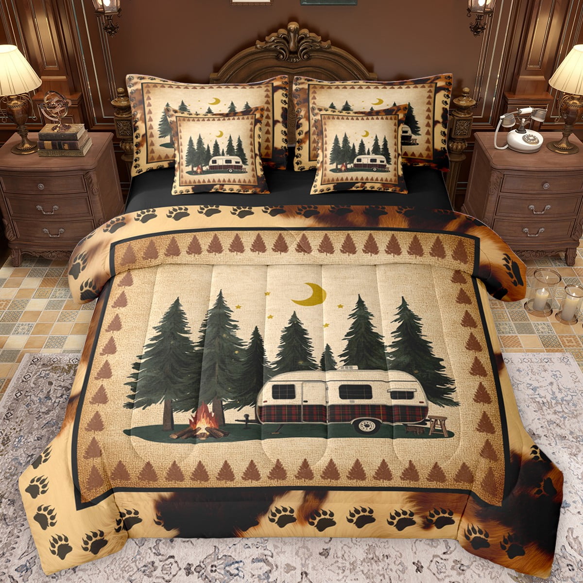 Castle Fairy Boys Girls Camping RV Car Bedding Comforter Set 7 Pieces ...