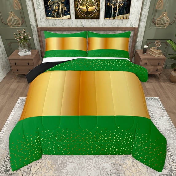 Castle Fairy Boys Girls Gold Polka Dots 3 Pieces Queen Comforter Set ...