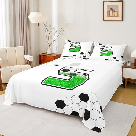 Castle Fairy Boys Girls Letter Monogrammed S 4pcs Bed Sheets,Sport ...