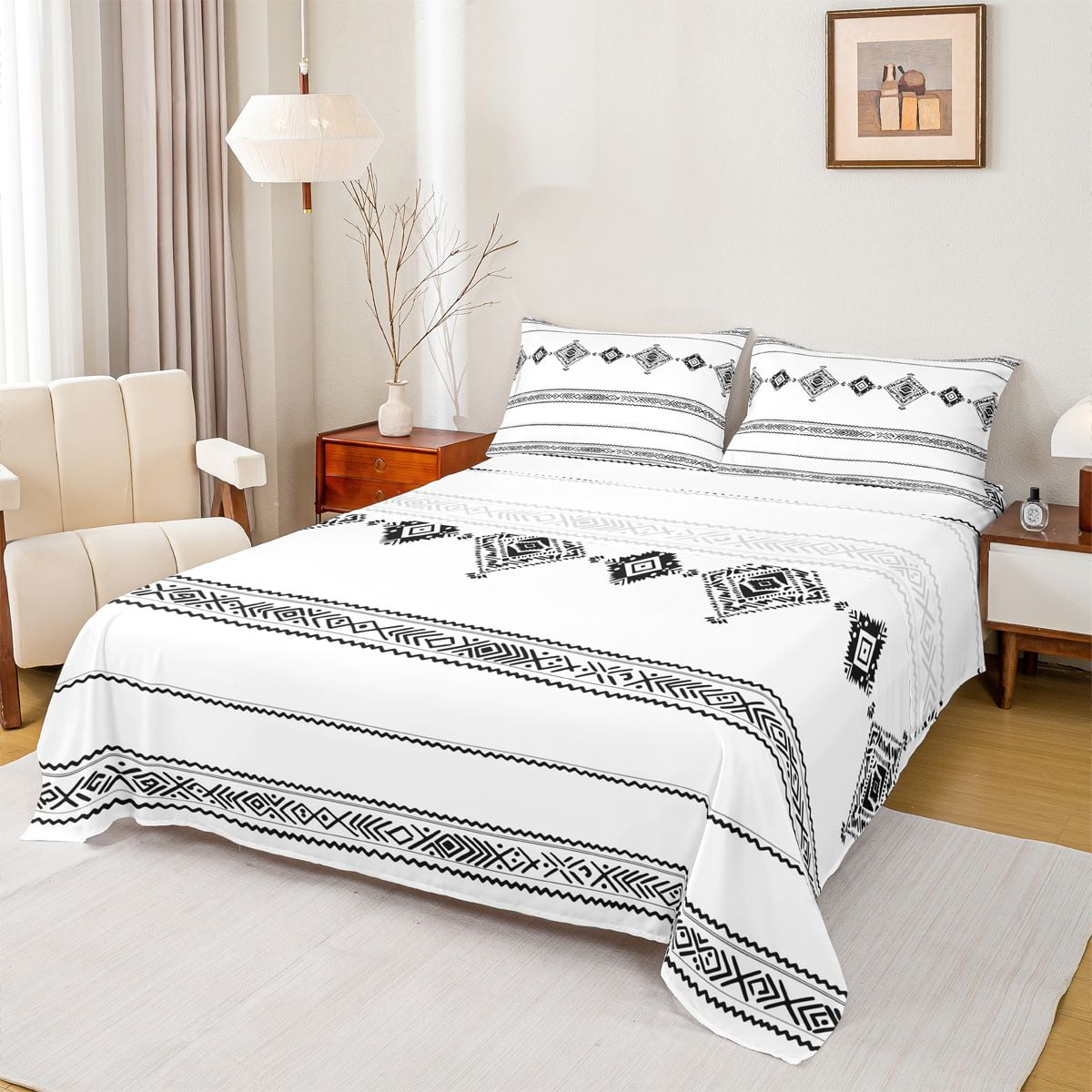 Castle Fairy Boys Girls Minimalist Aztec Twin Sheet Sets,Bohemian ...