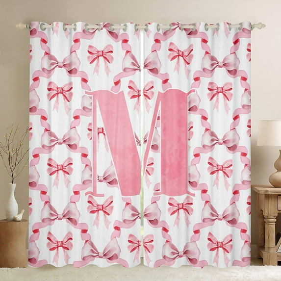 Castle Fairy Boys Girls Personalized Initial M Black Out Curtains ...
