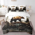Castle Fairy Boys Girls Safari Bear Bedding Comforter Set,Animal Queen ...