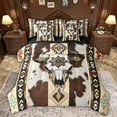 Castle Fairy Bull Skull Bedding Comforter Set,Abstract Cow Print Full ...
