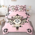 Castle Fairy Bull Skull Bedding Comforter Set,Animal Print Aztec King ...