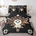 Castle Fairy Bull Skull Bedding Comforter Set,Animal Print Aztec Queen ...