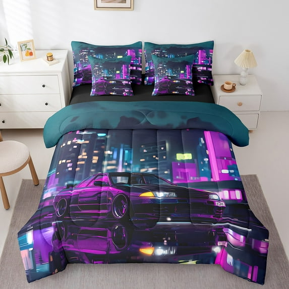 Castle Fairy Car Bedding Comforter Set for Kids Children Teens,Sport ...