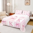 Castle Fairy Cartoon Bow Knot Letter Monogrammed K Twin Sheet Sets,Cute ...