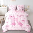 Castle Fairy Cartoon Bow Letter Monogrammed K Bedding Comforter Set ...