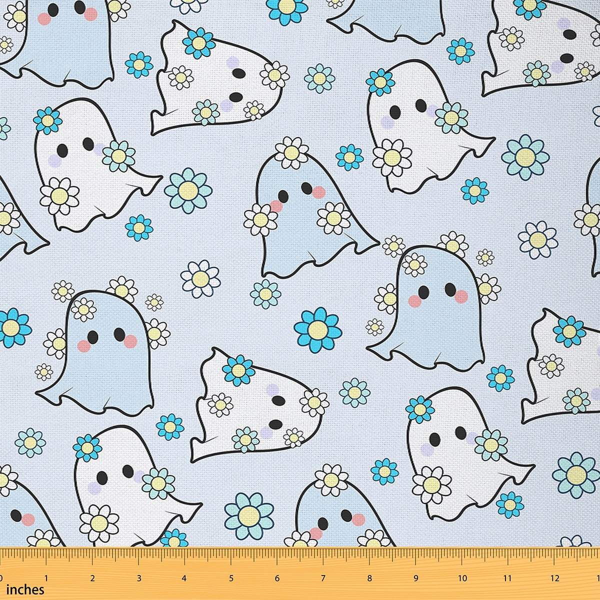 Castle Fairy Cartoon Ghost Fabric by the Yard 2 Yards for Kids,Happy ...