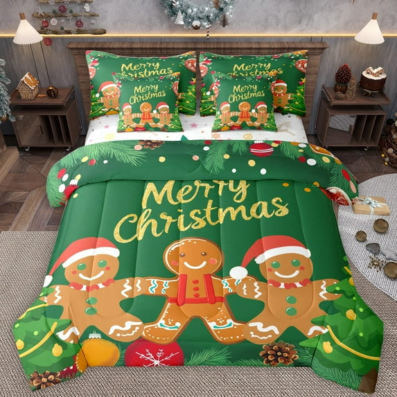 Castle Fairy Cartoon Gingerbread Man Bedding Comforter Set 7 Pieces for ...
