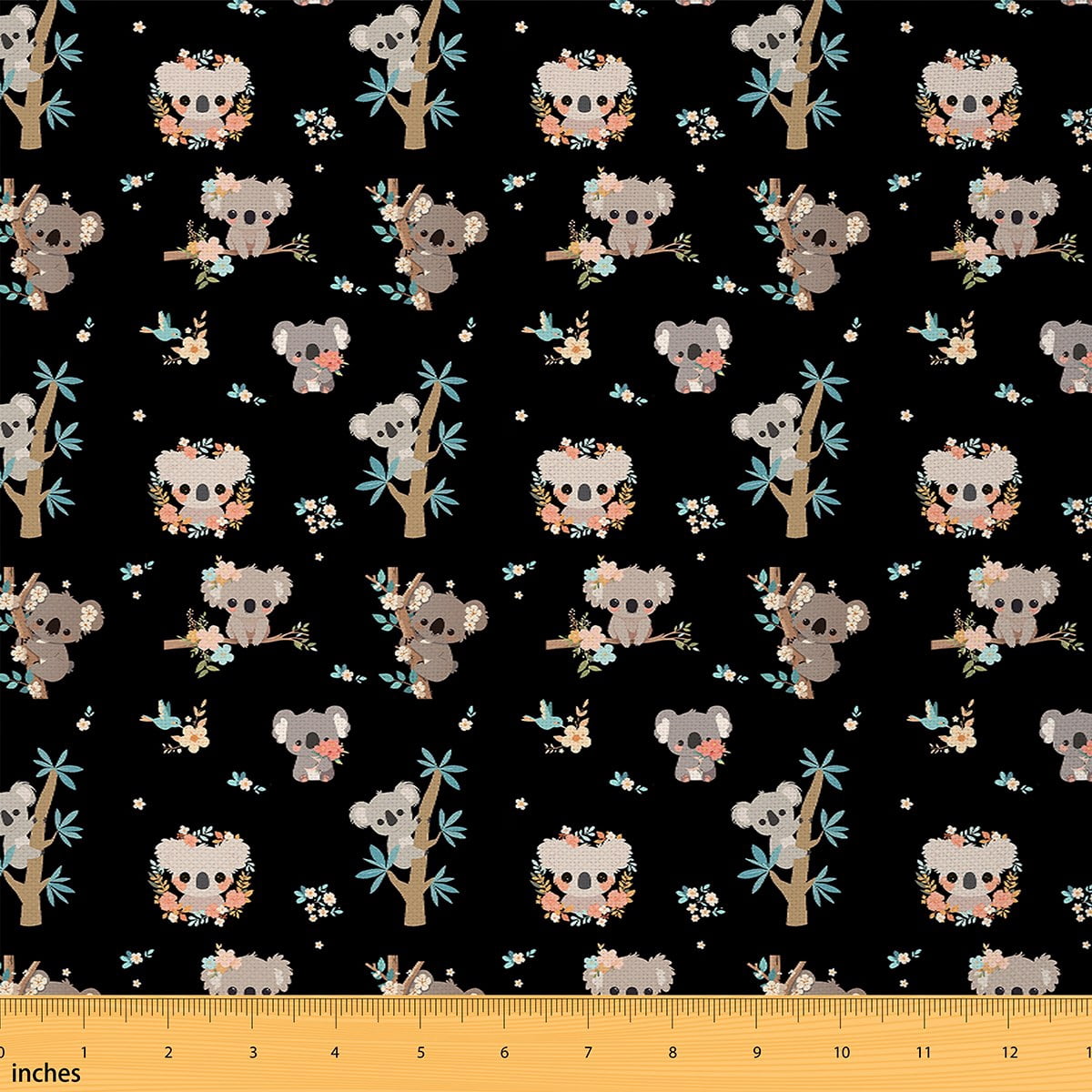 Castle Fairy Cartoon Koala Fabric by the Yard 10 Yards for Kids, Cute ...