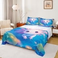 Castle Fairy Cartoon Salamander Bed Sheets,Kawaii Animal Axolotl King ...