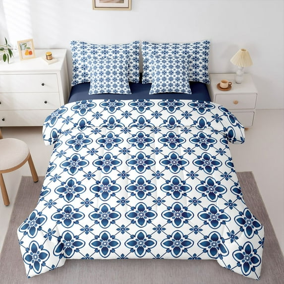 Castle Fairy Chic Floral Bedding Comforter Set,Bohemian Flower Full ...