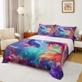 Castle Fairy Children Koi Fish Full Size Sheets,Watercolor Animal Bed ...