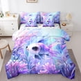 Castle Fairy Children Ocean Purple Fish Twin Bedding Sets,Animal ...