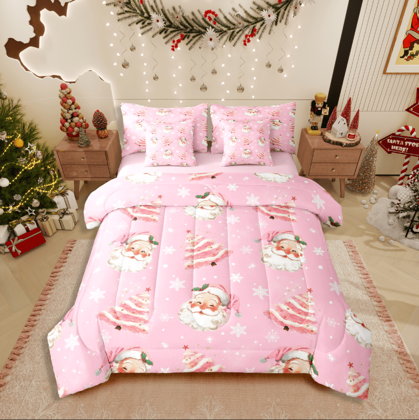 Castle Fairy Children Santa Claus 7 Pieces Bedding Comforter Set ...