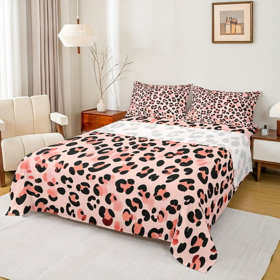 Castle Fairy Children Teenagers Leopard Print Full Size Sheets,Cheetah ...
