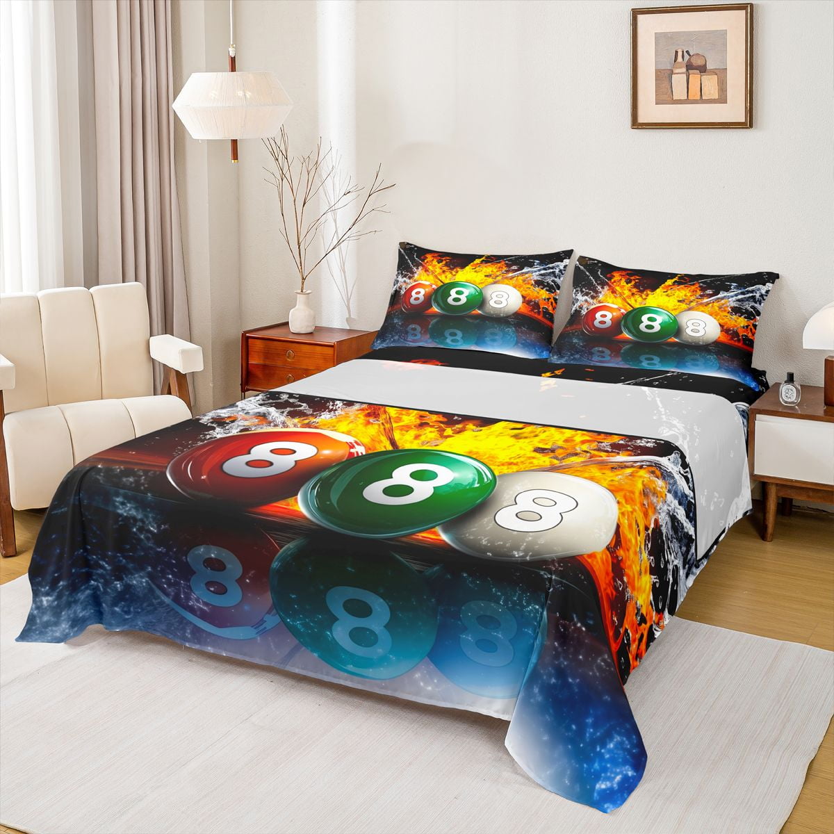 Castle Fairy Children Teens Billiards Print Full Size Sheets,Snooker ...